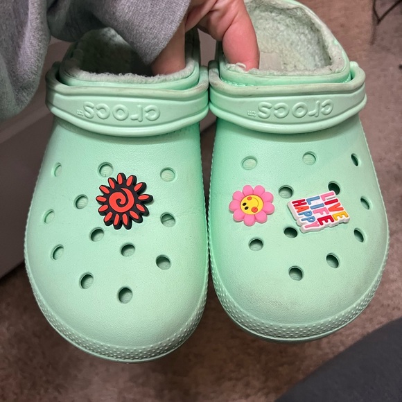CROCS | Shoes | Crocs Green Slippers With Ventilation And Heel Strap ...